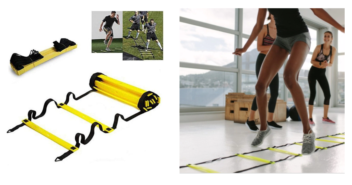 Adjustable flat plastic rungs for safety,speed agility ladder ...
